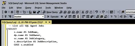 list all sql agent jobs in sql server dbasco