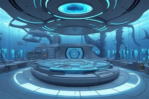 Premium Ai Image Extraterrestrial Oceanography Lab