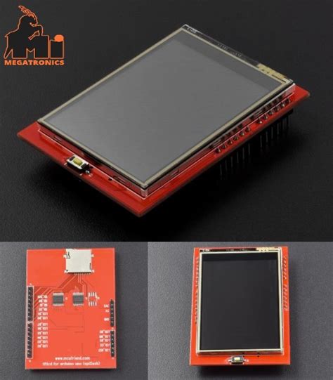24 Tft Touch Lcd Shield Display Tf Card Touchscreen Arduino Uno