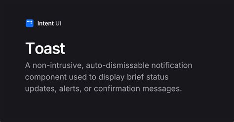 Toast Intent Ui