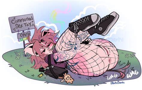 Rule 34 Angelbite Piercing Anthro Anus Arm Tattoo Ass Bedroom Eyes Bottomwear Bridge Piercing