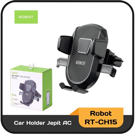 Jual Car Holder Jepit Ac Robot Rt Ch15 Black Shopee Indonesia