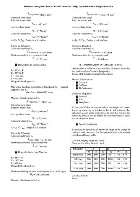 Optimization Of Chassis Ansys Pdf Physics Science