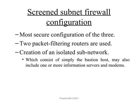 firewall and its configurations ppt