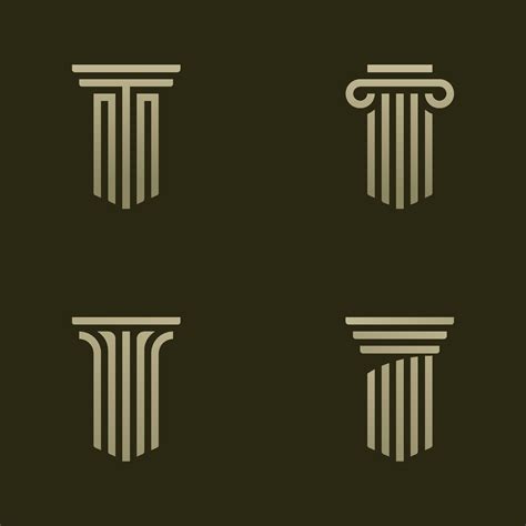 Pillar Logo Vector Design Template Vector Art At Vecteezy