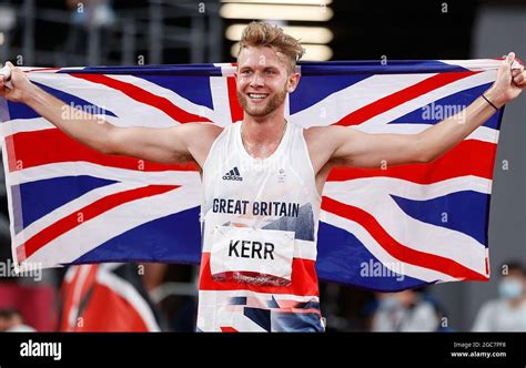 Tokyo Japan 7th Aug 2021 Josh Kerr Of Great Britain Celebrates