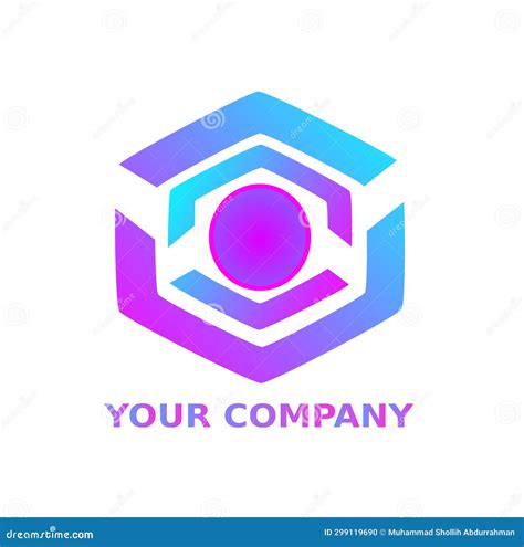 Nova Orb Company Brand Logo Stock Illustration Illustration Of