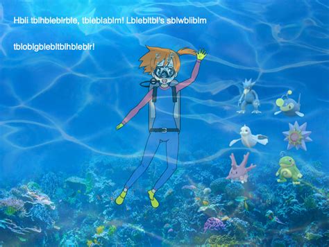 Pokemon Misty Talks To Her Pokemon Underwater By Chrisgraduate27 On