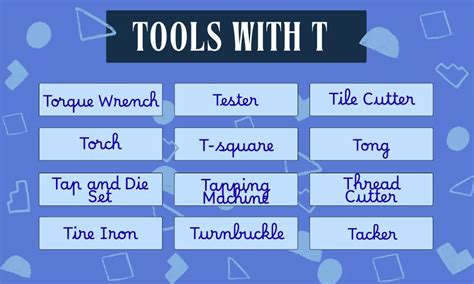 50 Tools That Start With T Regular And Digital Tools List