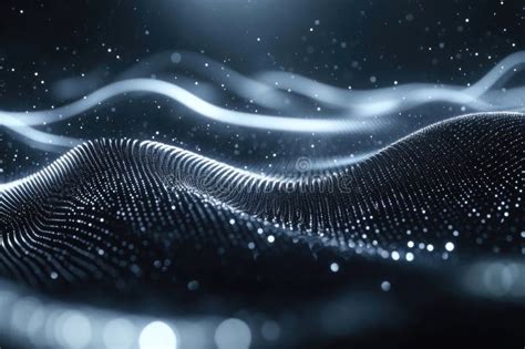An Abstract Background Featuring Particle Technology With Dynamic And Intricate Patterns Stock