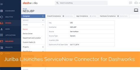 Juriba Launches Servicenow Connector For Dashworks