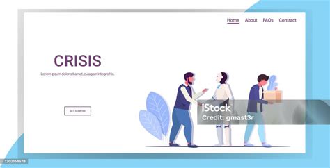 현대 로봇 대체 인간 을 대체 하는 작업 실업 실업 금융 위기 인공 지능 기술 개념 수평 복사 공간 전체 길이에서 쫓겨났다 가공의 인물에 대한 스톡 벡터 아트 및 기타