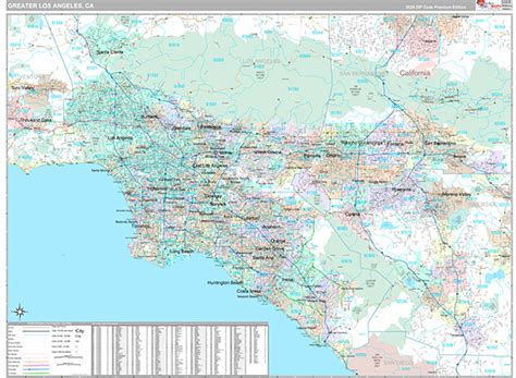 Greater Los Angeles Metro Area Ca Maps Marketmaps