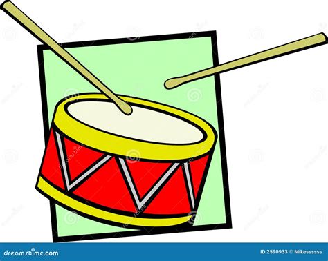 Drum Vector Illustration Stock Vector Illustration Of Percussive 2590933