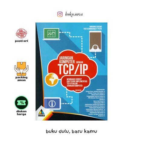 Jual Buku Jaringan Komputer Dengan Tcp Ip Membahas Konsep Dan Implementasi Tcp Ip Dalam