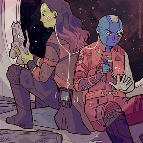Gamora And Nebula Gamora And Nebula Galaxy Comics Nebula Marvel