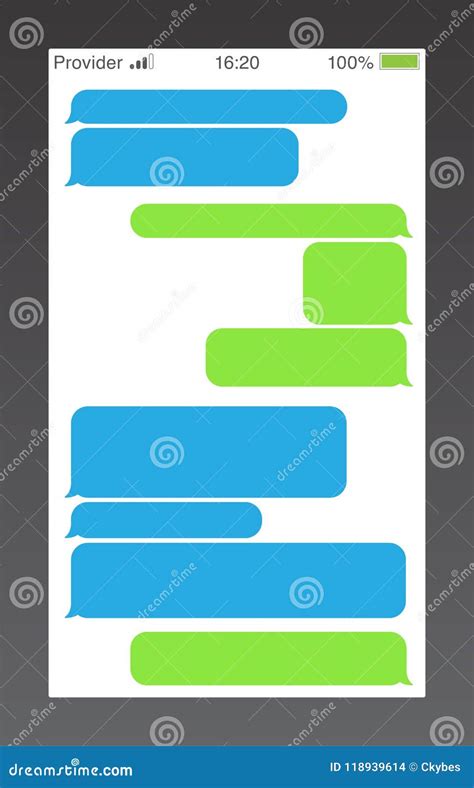 Blank Text Message Template