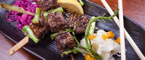 Delicious Beef Yakitori From Our Robata Grill