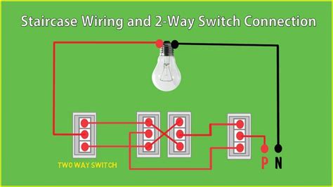 Staircase Wiring And 2 Way Switch Connection Staircase Wiring Circuit Diagram Artofit