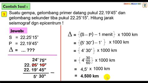 Geografi Asyik Menghitung Episentrum Gempa X8 And X9