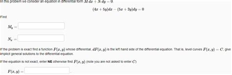 Solved In This Problem We Consider An Equation In Chegg