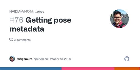 Getting Pose Metadata Issue NVIDIA AI IOT Trt Pose GitHub