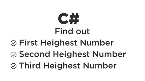 How To Find First Second And Third Highest Number In Array In C Youtube