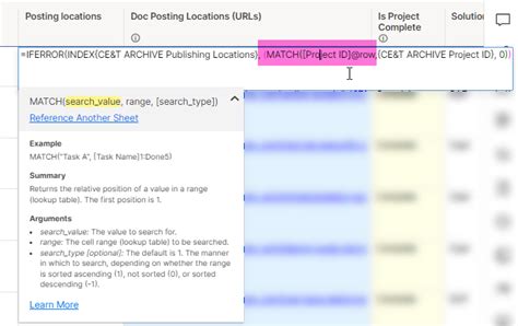 How Do I Fix My Iferror Index Formula To Pull Data From A Single Sheet Smartsheet Community