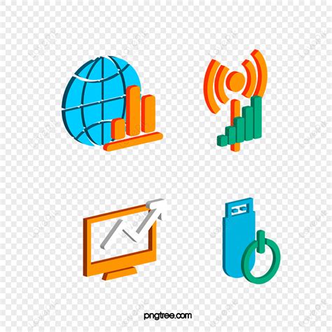 3d 일러스트 통신 입체 첨단 기술원소하이테크인터넷 Png 일러스트 무료 다운로드 Lovepik