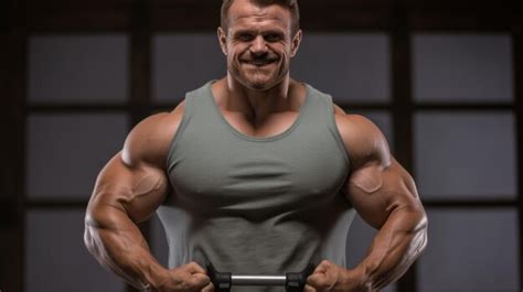 Premium AI Image Generative AI Illustration Of Strong Man With Naked Torso Looking At Camera