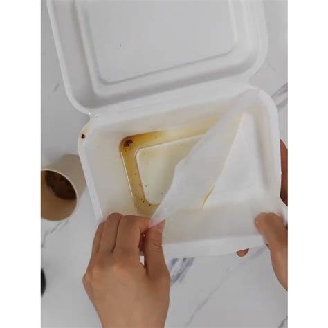 Customized Pla Film Coated Biodegradable Sugarcane Bagasse Box