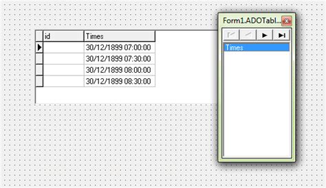My Time Field In My Dbgrid Is Showing The Date And Time Instead Of Time