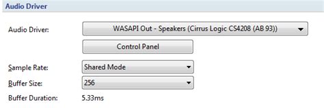 wasapi shared mode available cantabile cantabile community