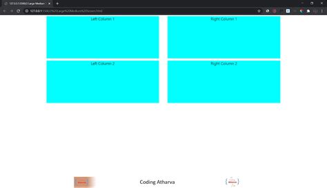 2 Program To Demonstrate Large And Medium Screen In Bootstrap ~ Coding