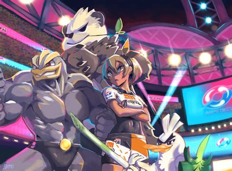 Bea Machamp Sirfetchd And Pangoro Pokemon And 1 More Drawn By