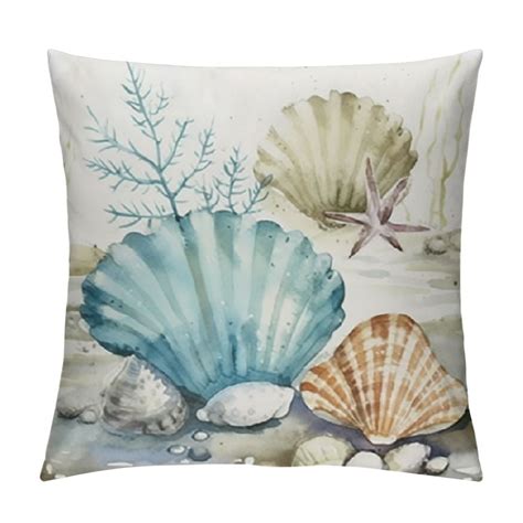 Gosmith Nautical Coastal Throw Pillow Covers Ocean Themed Beach