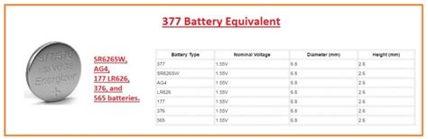 371 Battery Equivalent Chart Watch Batteries Conversion Chart Tgidqq