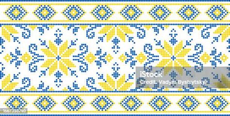 민족 스타일 정체성 Vyshyvanka 인쇄 의류 웹 사이트 배너에 대한 자수로 우크라이나 장식의 벡터 그림 배경 기하학적 디자인 테두리 복사 공간 프레임 공예 제품에 대한