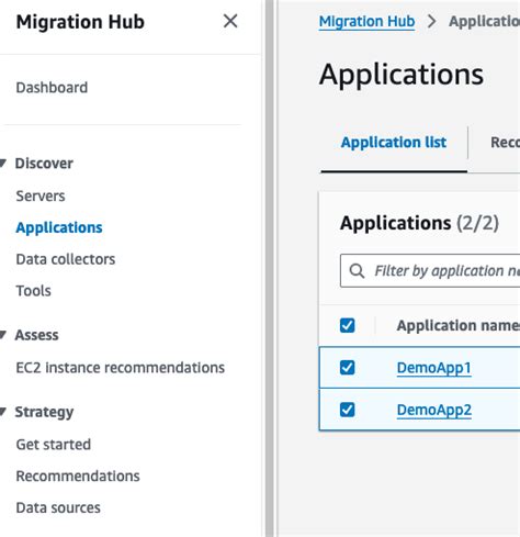 Export AWS Migration Hub Data For Import Into AWS Application Migration Service Migration