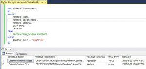 Search And Find All User Defined Functions Udf In Sql Server My Tec Bits