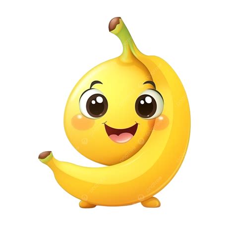 لطيف شخصية الموز موز جذاب فاكهة Png صورة للتحميل مجانا