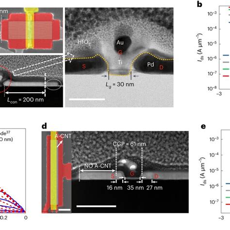 Aligned Cnt Fet Downsizing Towards A Sub 10 Nm Node A Sem And Download Scientific Diagram