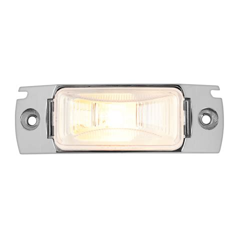87662 Small Rectangular Single Bulb Sealed Light W Chrome Base Grand