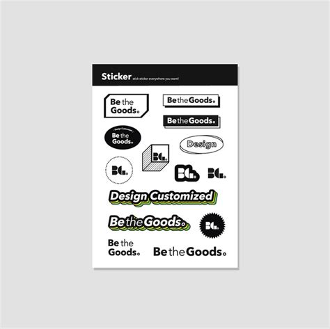 자유형 스티커 웰컴키트 기업 브랜드 굿즈 소량 제작 빠른 제작 비더굿즈