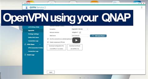 Setting Up OpenVPN On Your QNAP The Doc S World