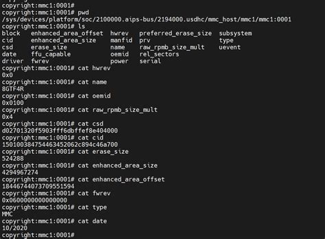 linux下emmc信息获取 只道寻常 Blog