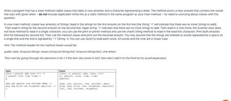 Solved Write A Program That Has A Static Method Called