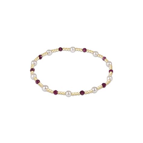 Enewton Pearl Sincerity Pattern 4mm Bead Bracelet Ruby Callahans