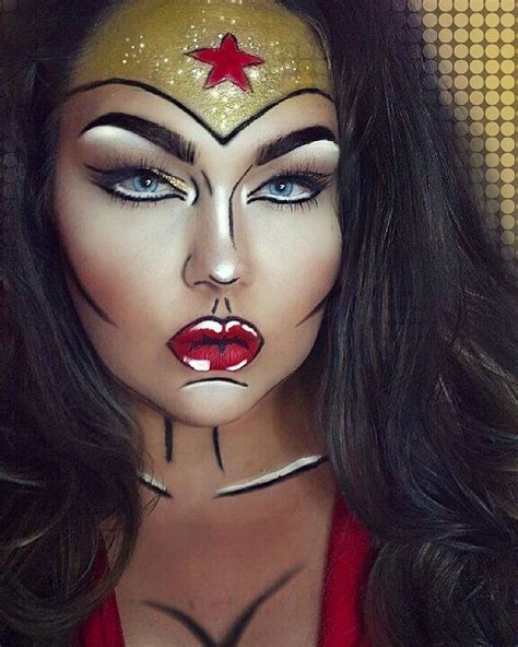 Pop Art Wonder Woman Makeup Tutorial