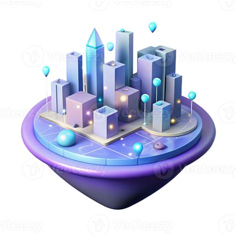 Futuristic Cityscape 3d Render A Visionary Depiction Of A Cityscape Crafted In A Stunning Three
